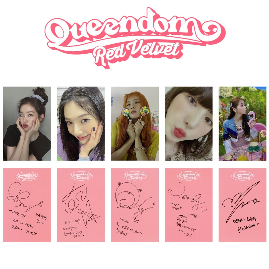 Red Velvet " Quendom " All Member Photocards (PC) Template - Digital ...