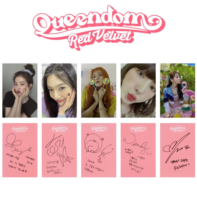 Red Velvet " Quendom " All Member Photocards (PC) Template - Digital ...