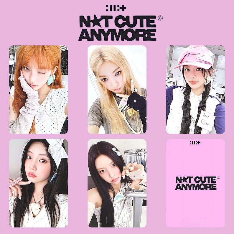 ILLIT " Not Cute Anymore " All Member PC Template (20 Pcs Back and ...
