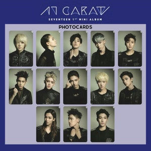 Seventeen " 17 Carat " All Member Photocards (PC) Template - Digital ...