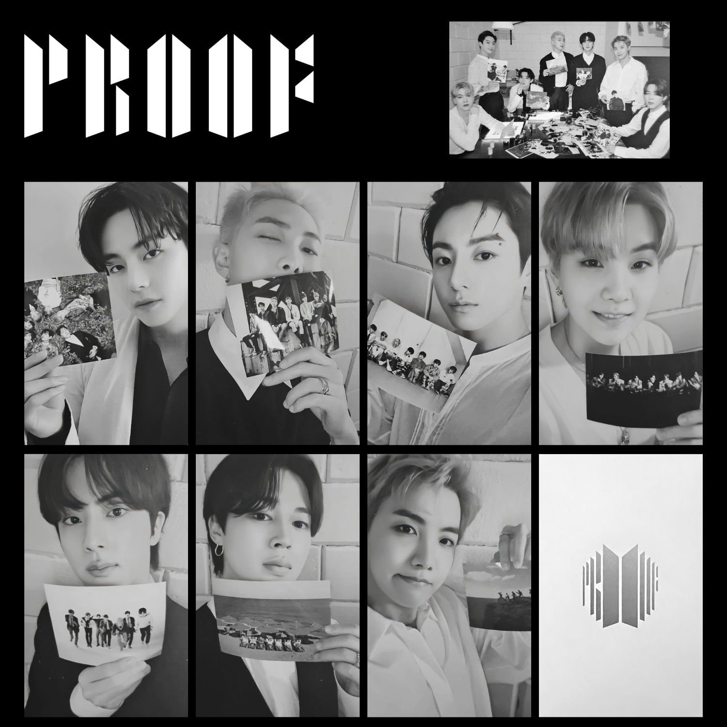 Bts Proof Photocards PC Template Digital Download Bts Proof All Member ...