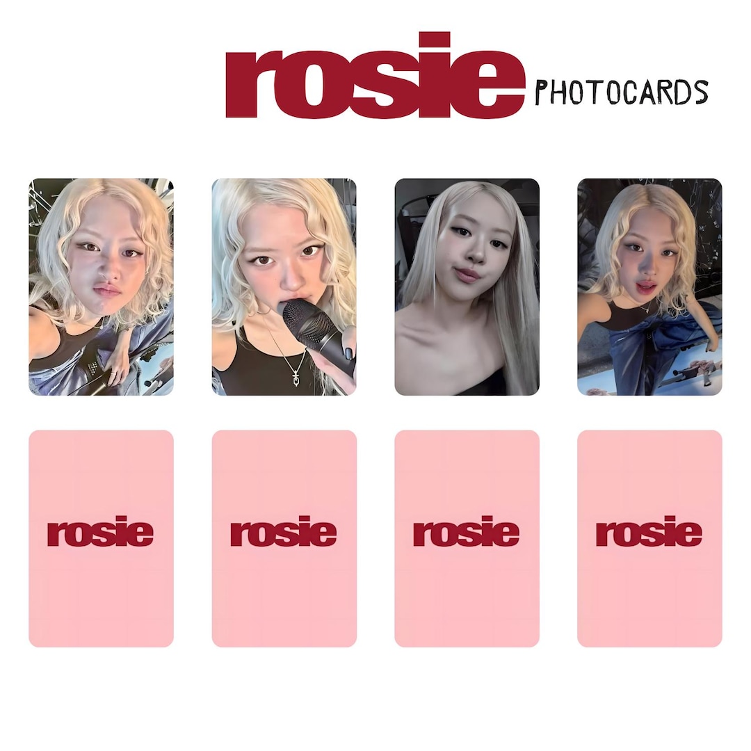 ROSE " Rosie " Photocard Template - Digital Download - Rose Rosie Photocard (13 Pcs) - Printable ...