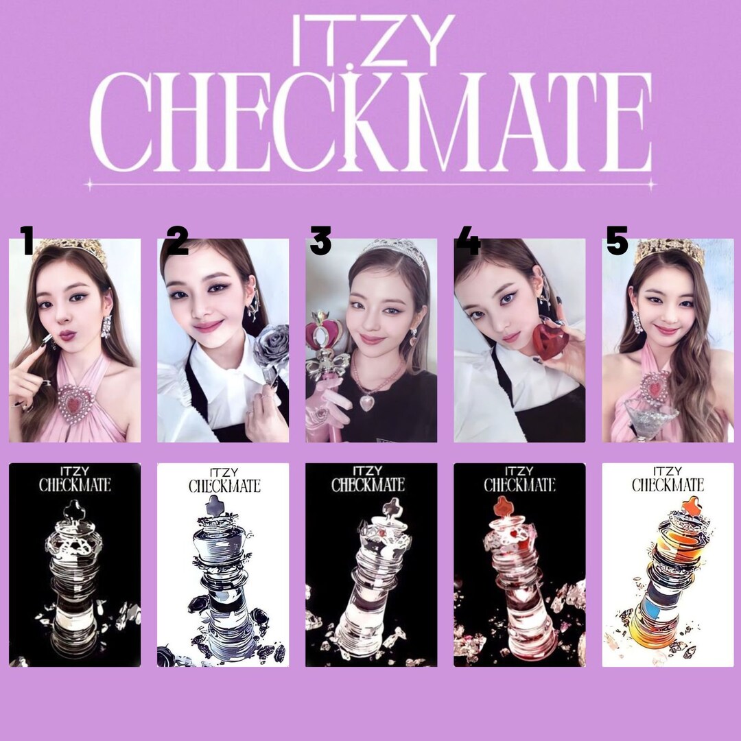 Itzy Checkmate All Member Photocards PC - Etsy