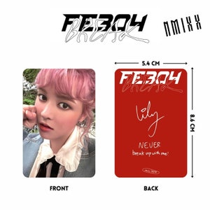 Nmixx " Fe304 Break " All Member Photocards (PC) Template - Digital ...