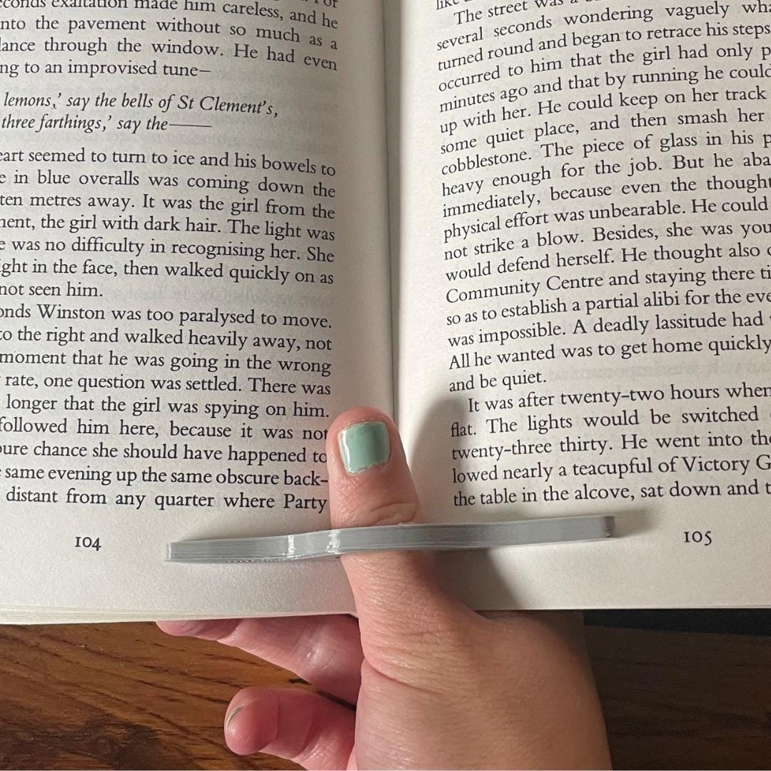 Thumb Book Holder Page Holder One Hand Reading Book Study Reader Gift ...