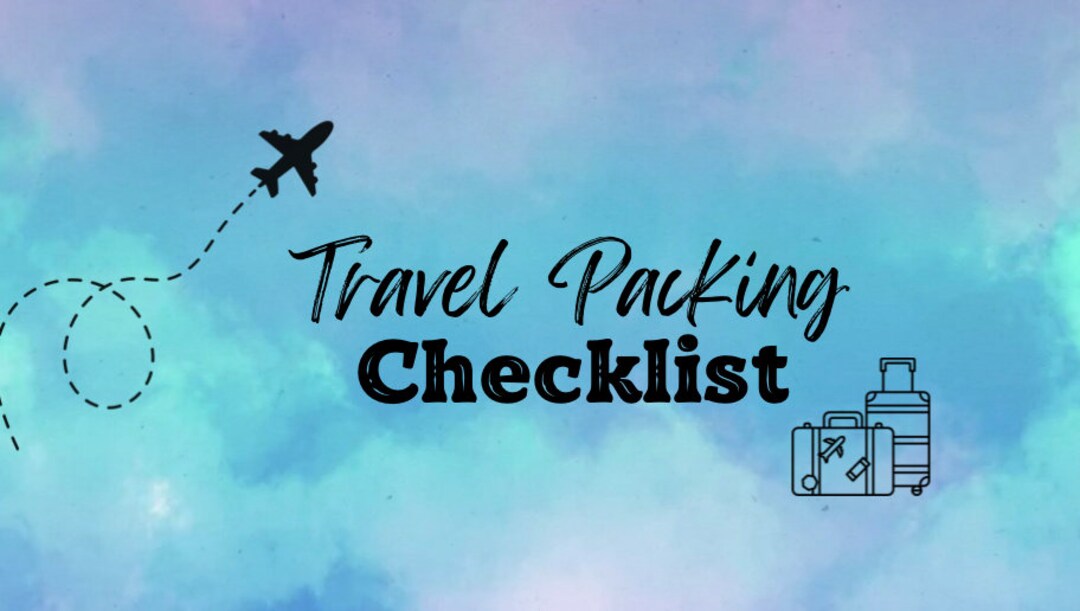 General Packing Checklist - Etsy