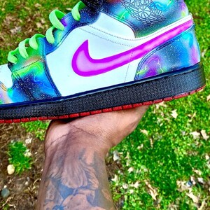Custom Galaxy Sneakers, Space Theme Shoes - Etsy