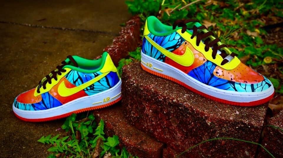 Butterfly Sneaker Custom Butterfly Effect Beautiful Butterfly Theme ...