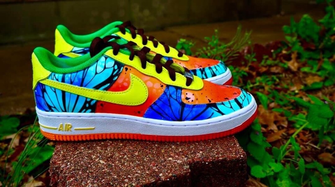 Butterfly Sneaker Custom Butterfly Effect Beautiful Butterfly Theme ...