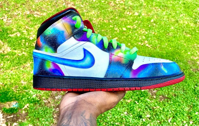 Custom Galaxy Sneakers, Space Theme Shoes - Etsy