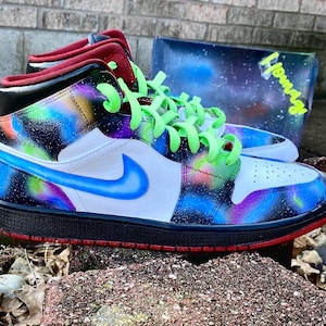 Custom Galaxy Sneakers, Space Theme Shoes - Etsy