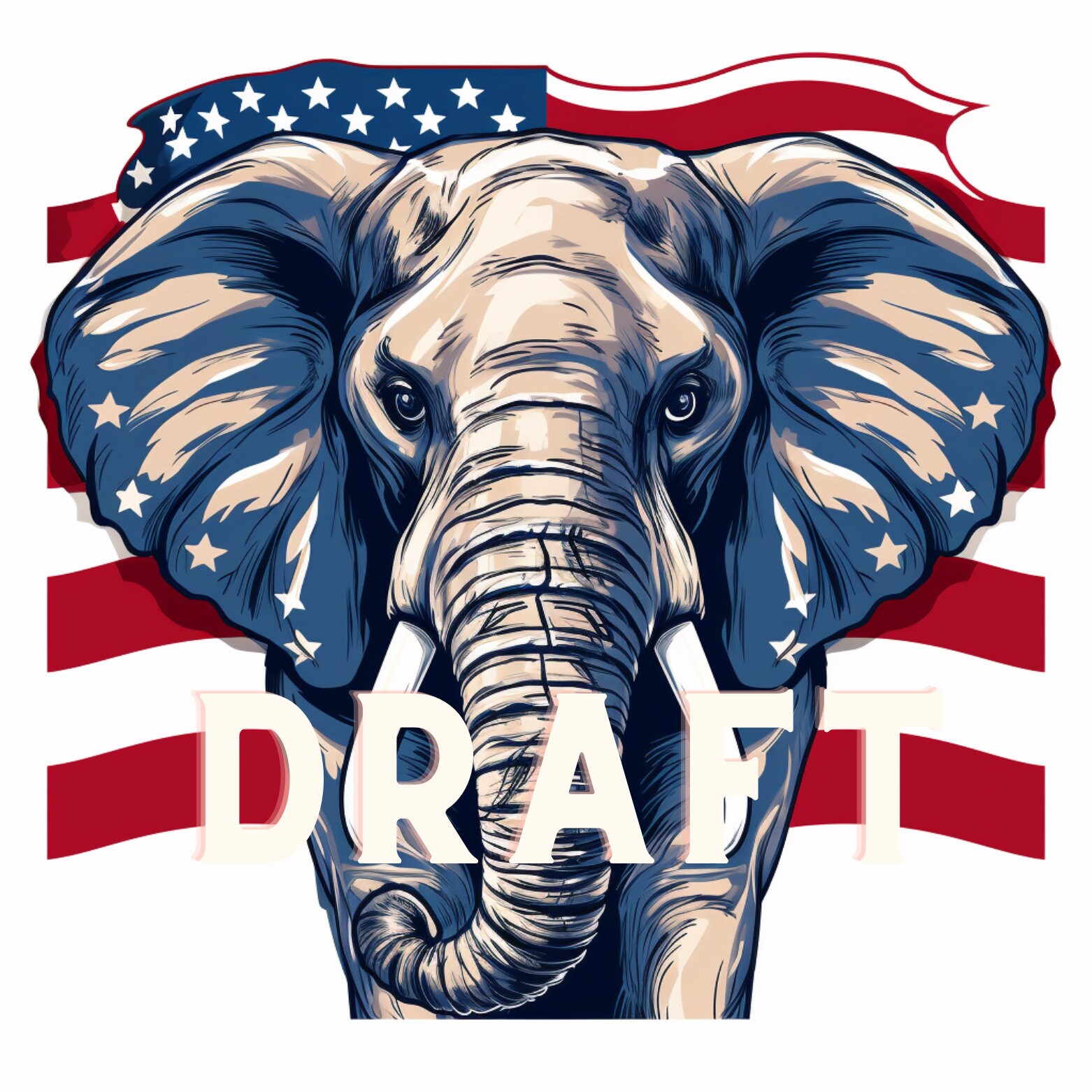 Fierce Elephant Republican Svg, Political Clipart, Republican Party Svg ...