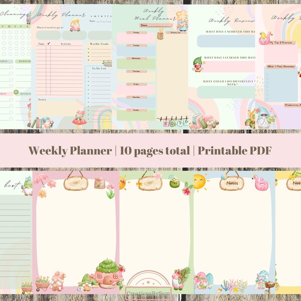 Gnome Planner - Etsy