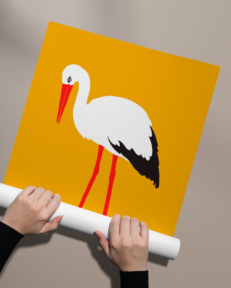 Enzo Mari, Cicogna (stork) | Enzo Mari Print, Enzo Mari Exhibition ...