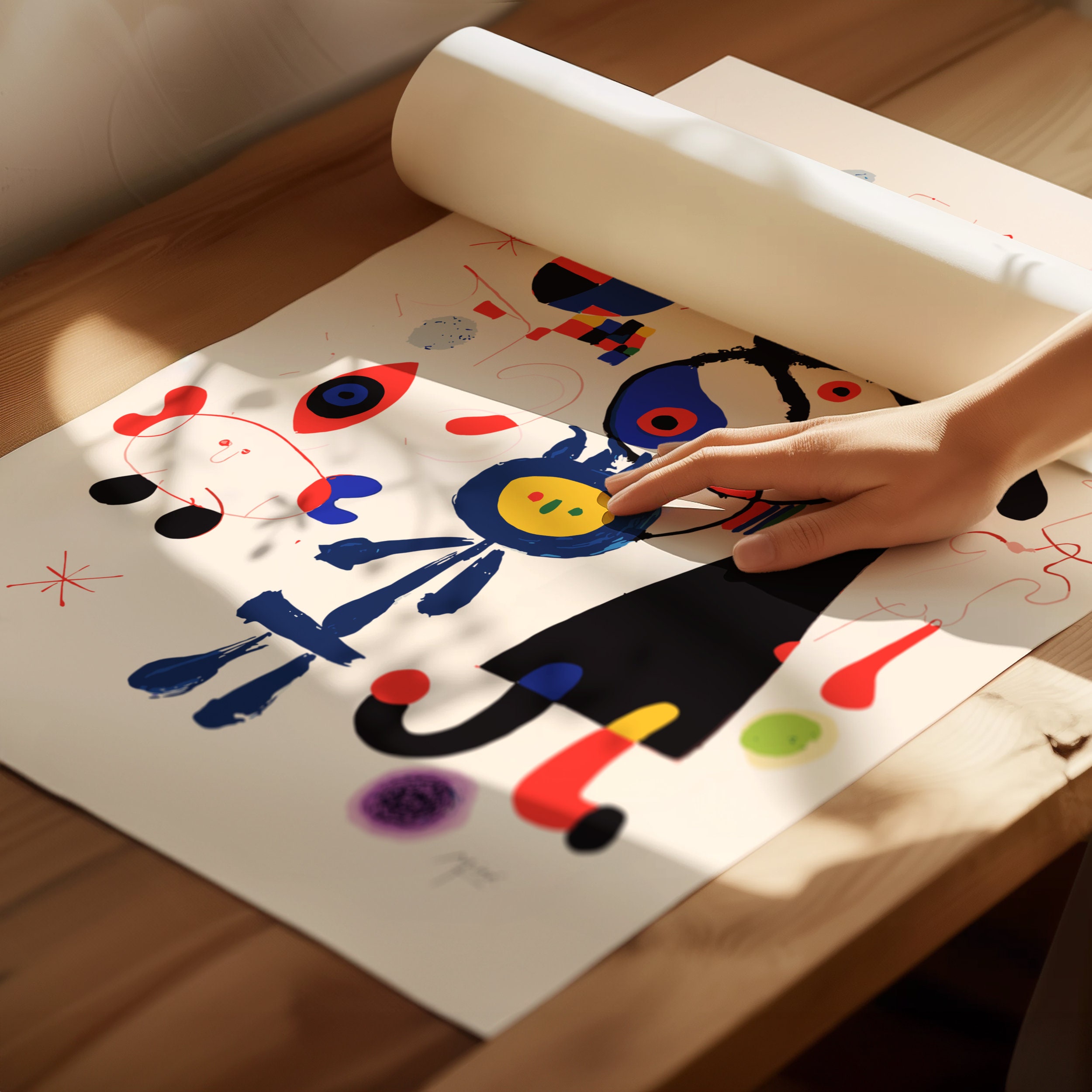 Joan Miró, Abstract Figures | Miro Exhibition Poster, Joan Miro Wall ...