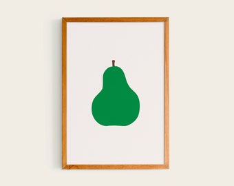 Enzo Mari Pear Exhibition Poster - Etsy