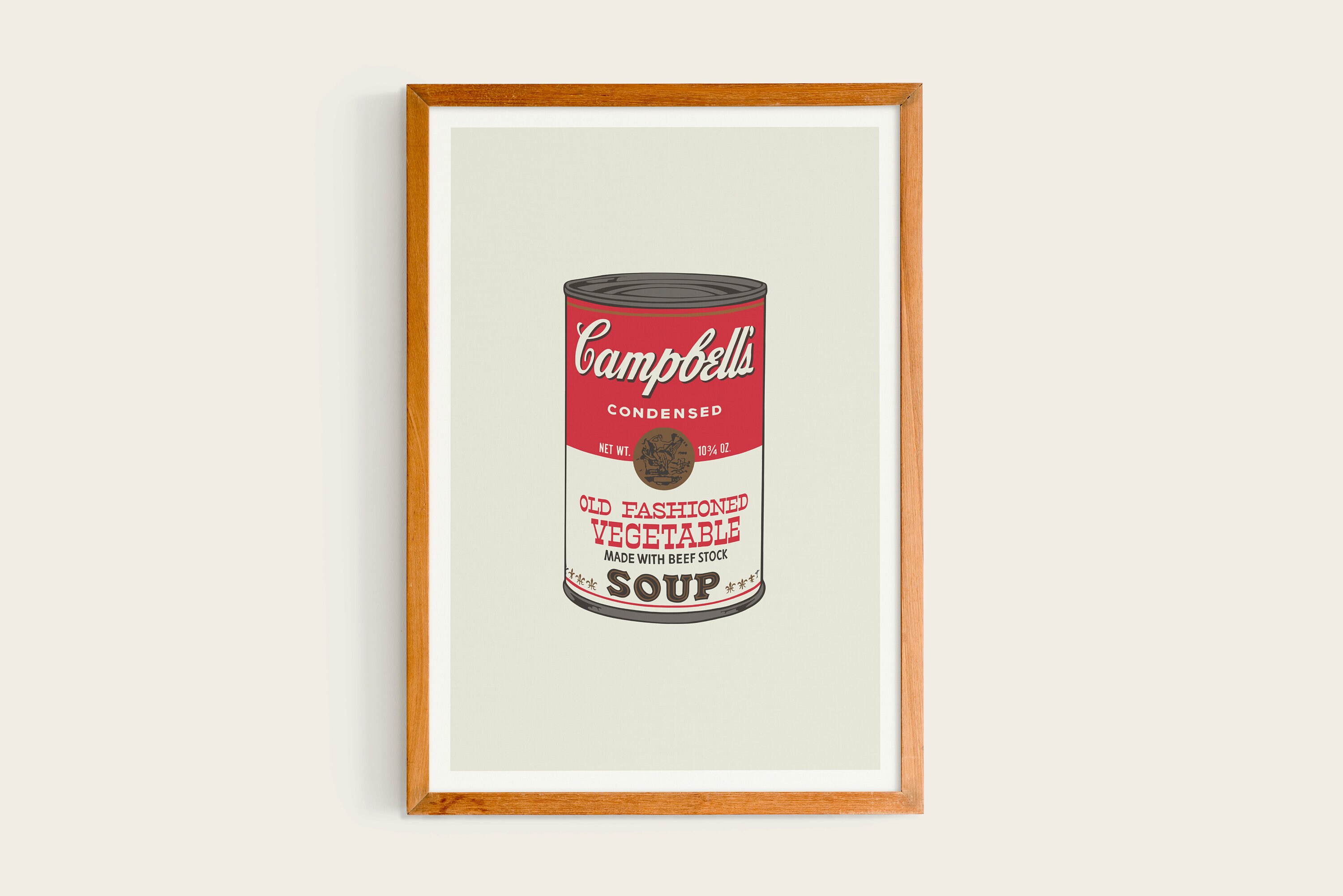 Andy Warhol, Campbell's Soup Cans Vegetable, 1968 Warhol Exhibition ...