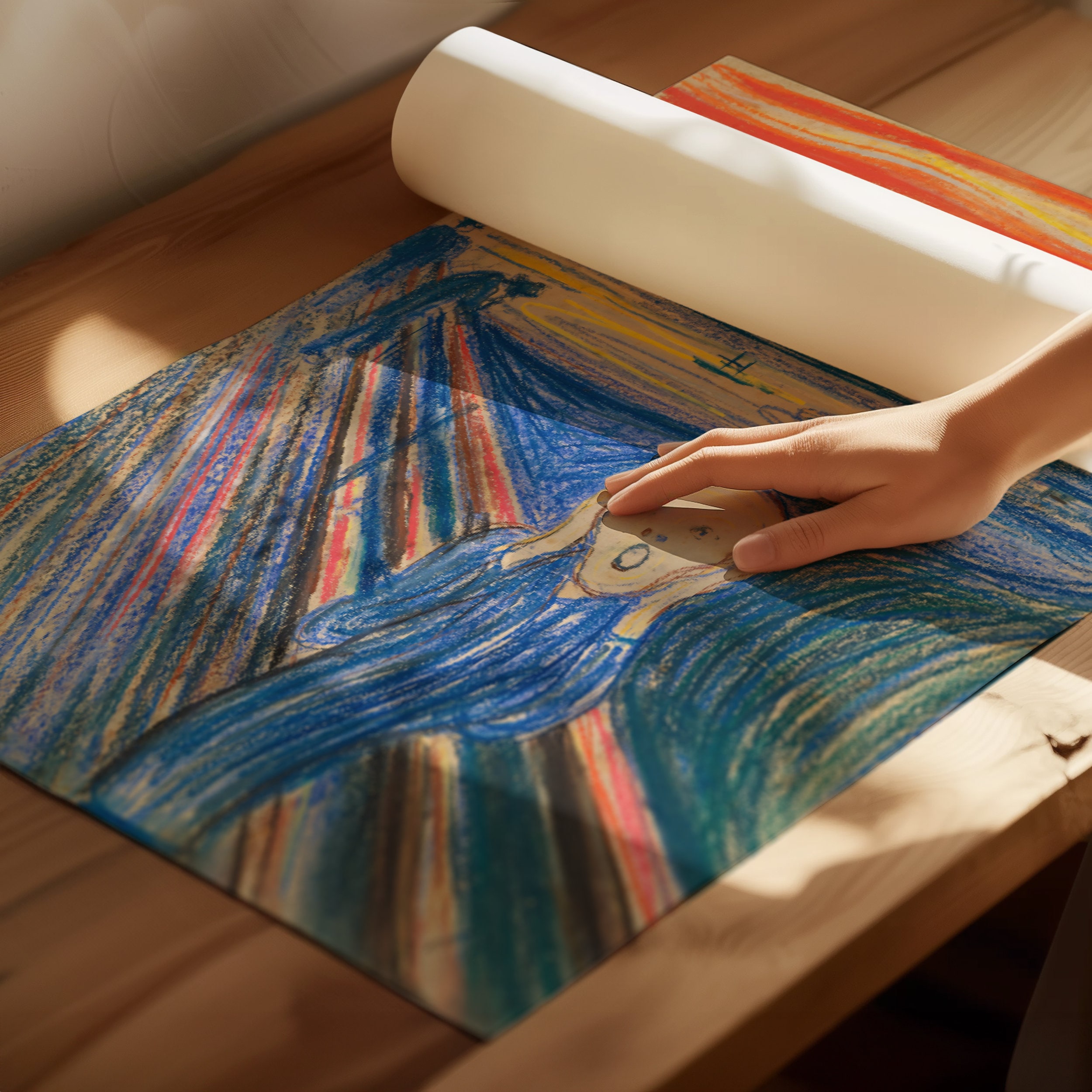 Edvard Munch, the Scream, Pastel, 1895 | Exhibition Poster Wall Art ...