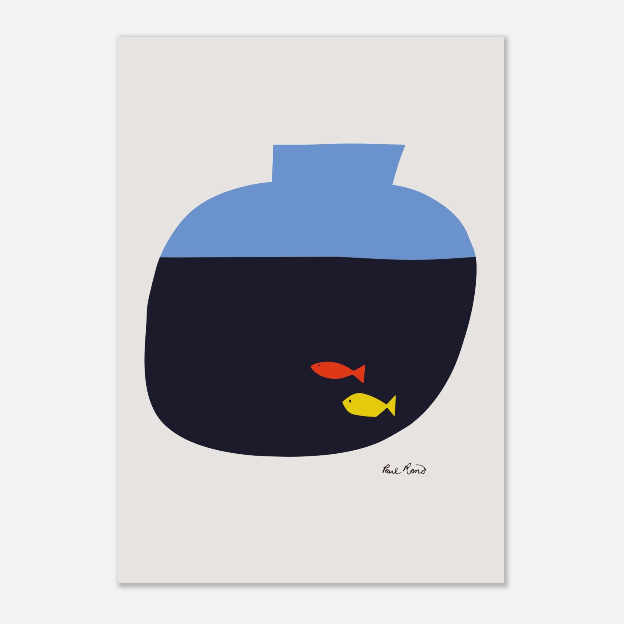 Paul Rand Goldfish in a Bowl, 1962 | Paul Rand Print, Paul Rand ...