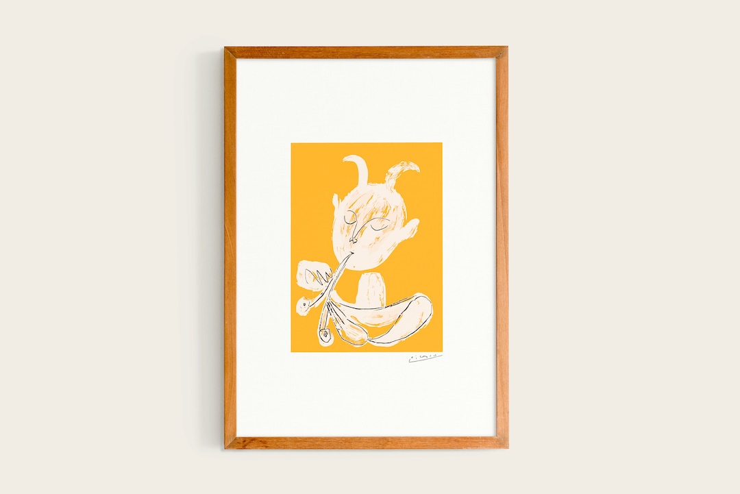 Pablo Picasso, White Faun Playing Diaulos, 1946 | Picasso Print, Pablo ...