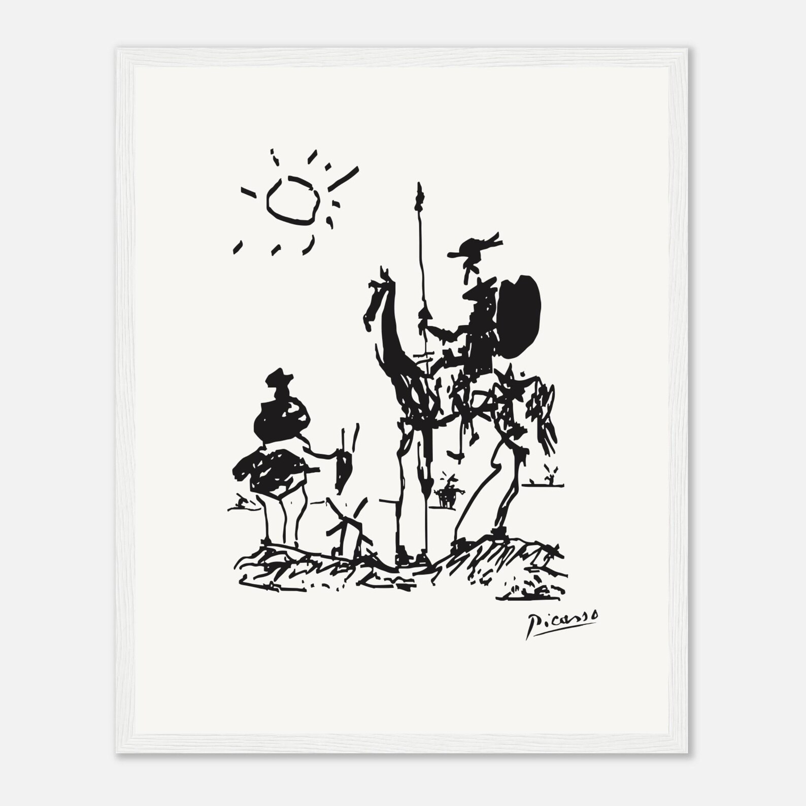 Pablo Picasso Don Quixote 1955 | Picasso Print, Picasso Exhibition ...