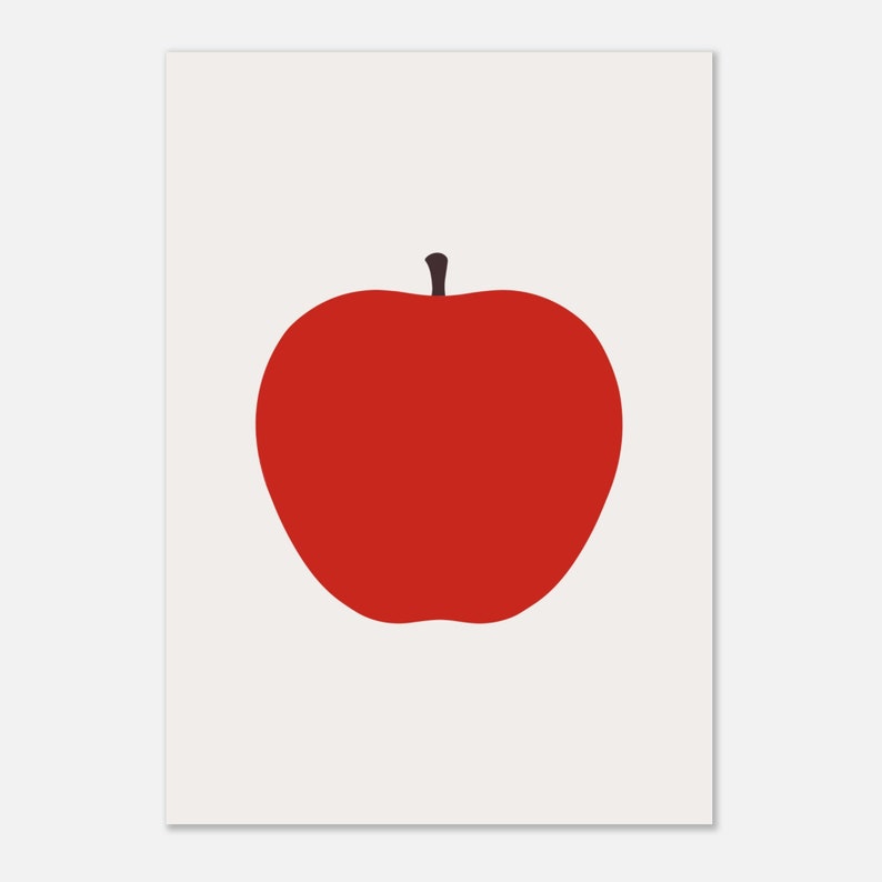 Enzo Mari, La Mela the Apple, 1963 Enzo Mari Print, Enzo Mari ...