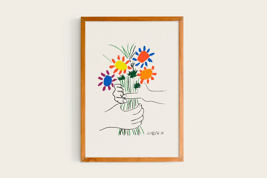 Pablo Picasso Le Bouquet 1958 | Picasso Print, Picasso Exhibition Print ...