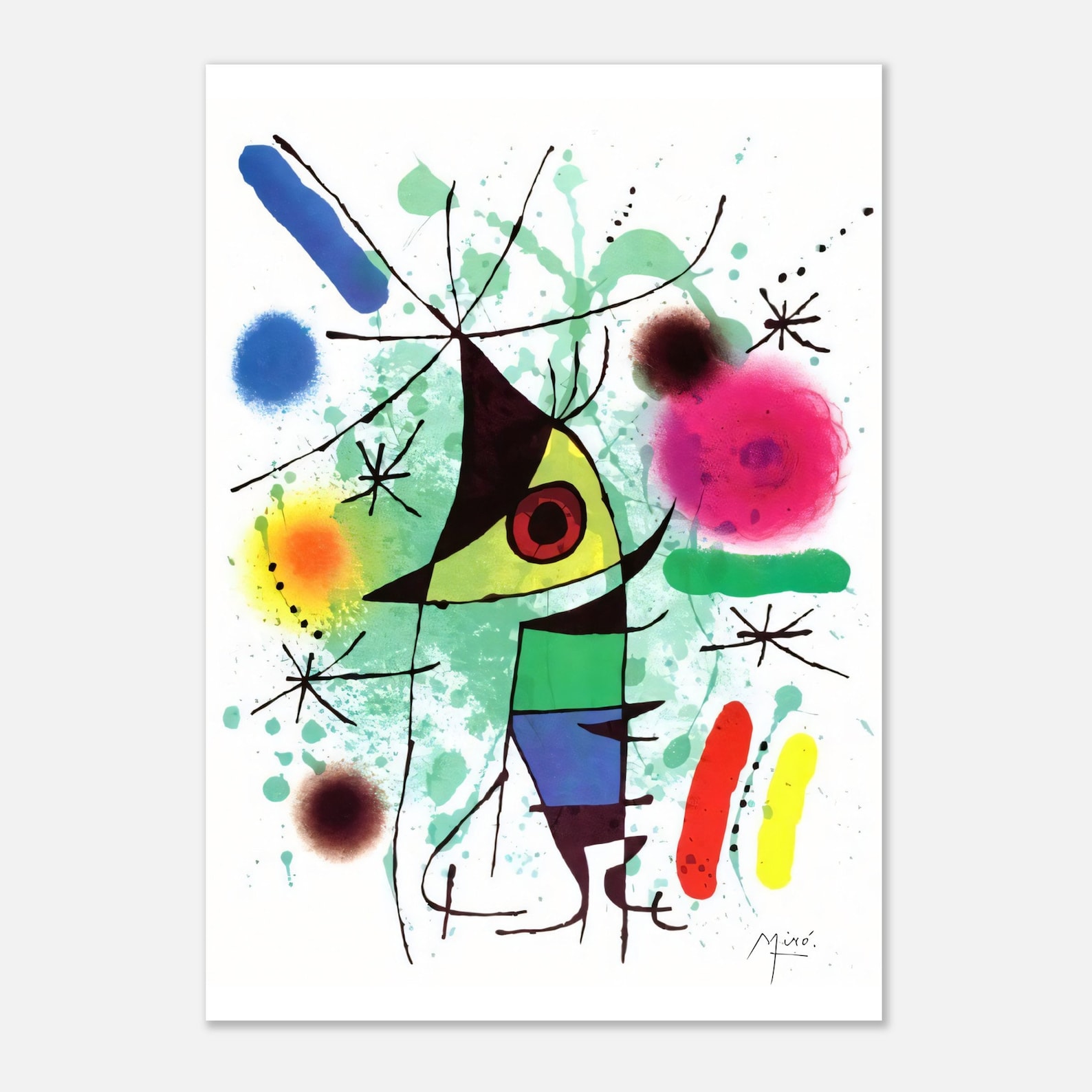 Joan Miró the Singing Fish | Miro Print, Miro Exhibition Print, Joan ...
