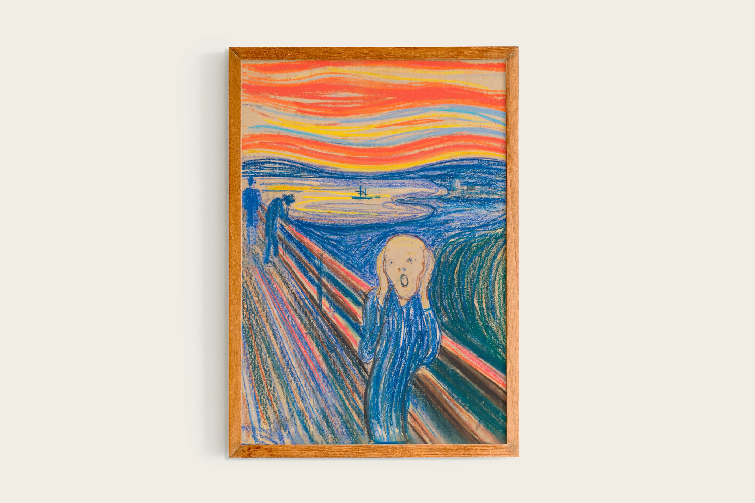 Edvard Munch, the Scream, Pastel, 1895 | Exhibition Poster Wall Art ...