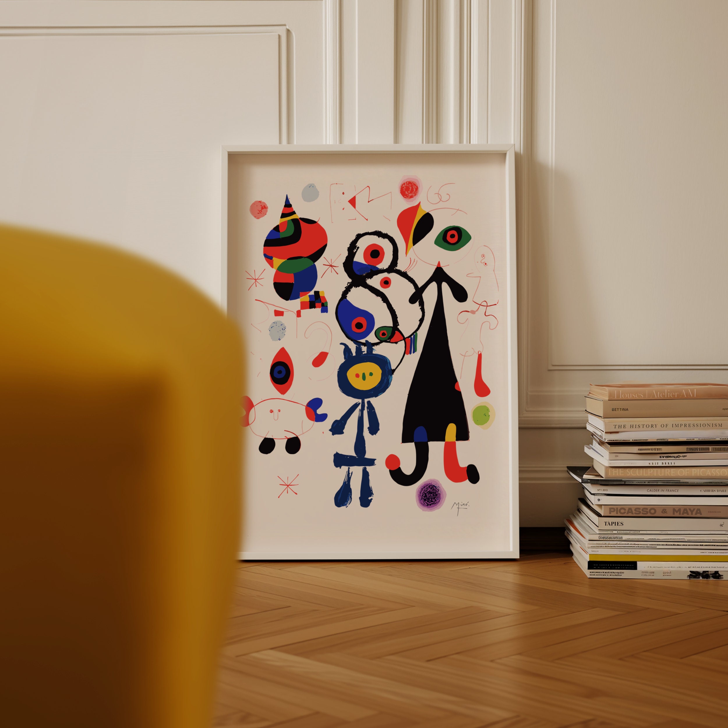 Joan Miró, Abstract Figures | Miro Exhibition Poster, Joan Miro Wall ...