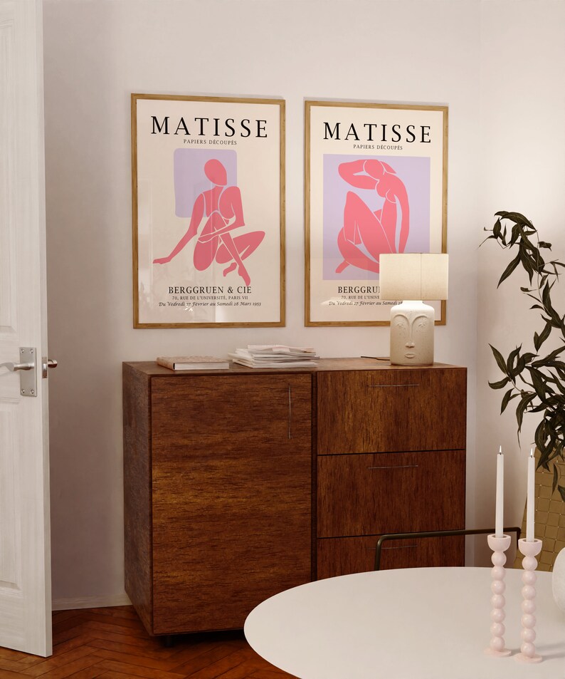 20 High Quality Pink and Cream Printable Art Designs Henri Matisse ...