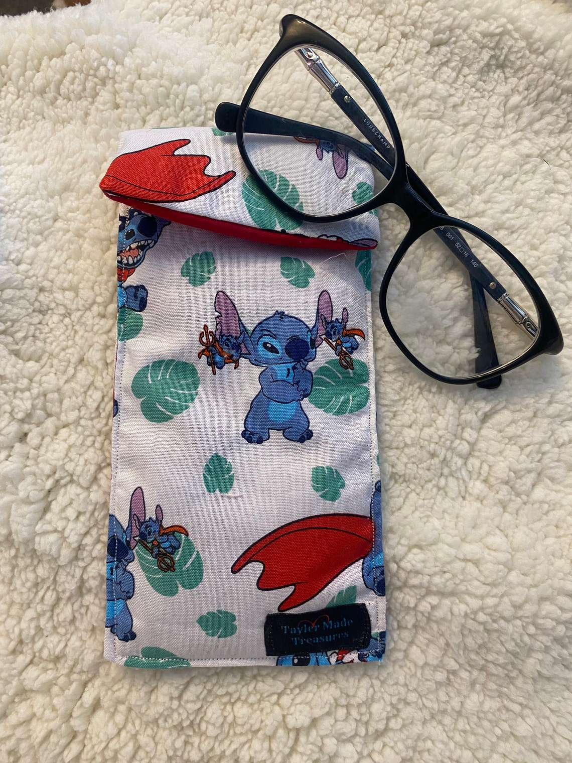Stitch Glasses Case, Soft Padded Glasses Case, Reading Glasses Pouch ...