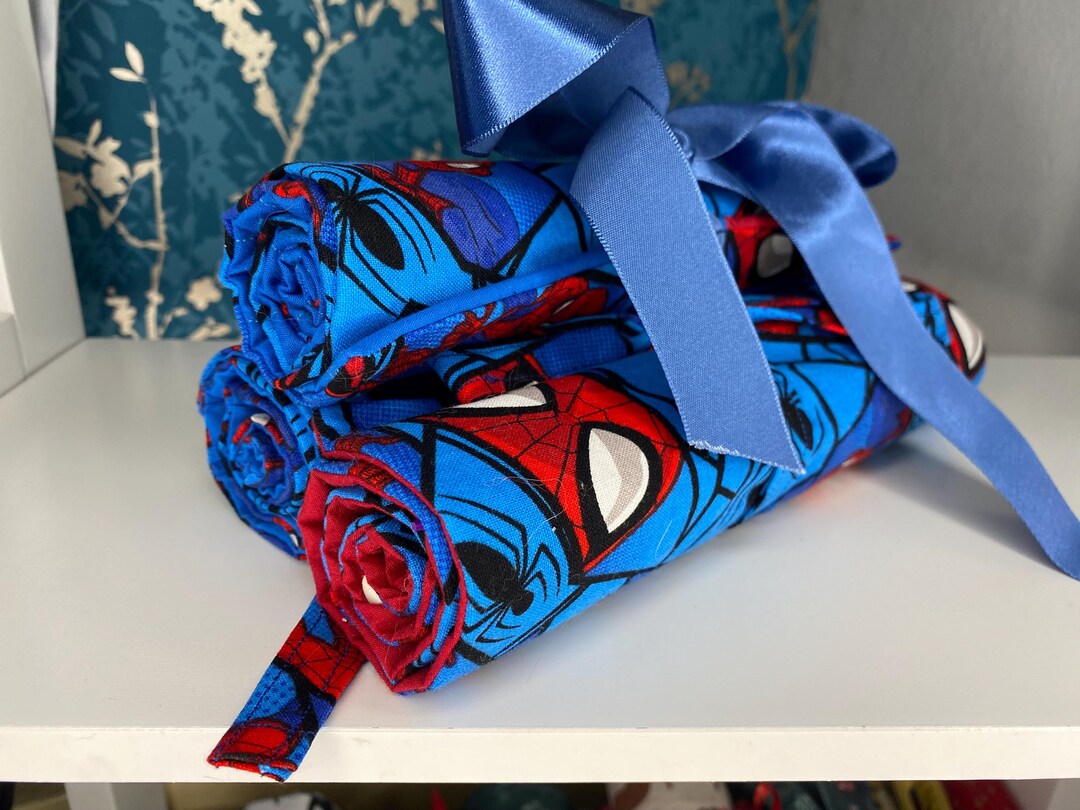 Spiderman Artist Pencil Case, Cotton Fabric Stationary, Fabric Pencil ...