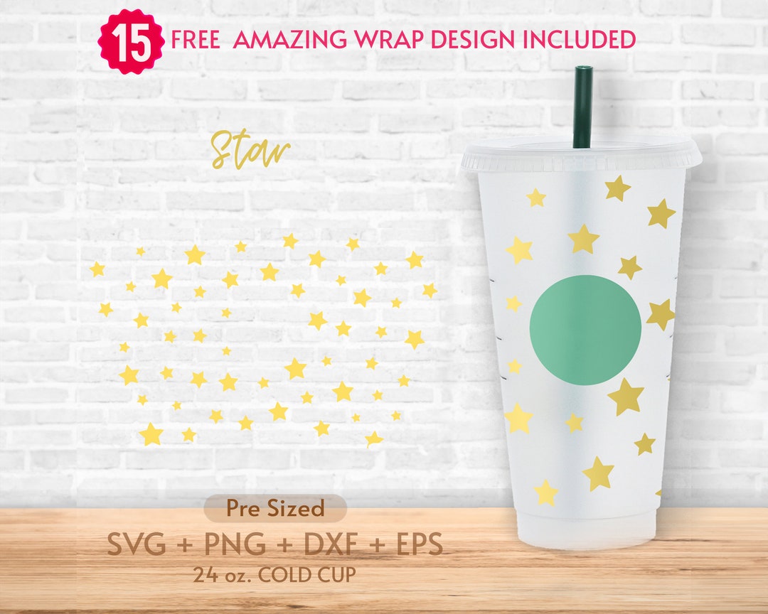 24oz Stars Sbux Cold Cup Svg Night Sky Star Print Svg Stars - Etsy