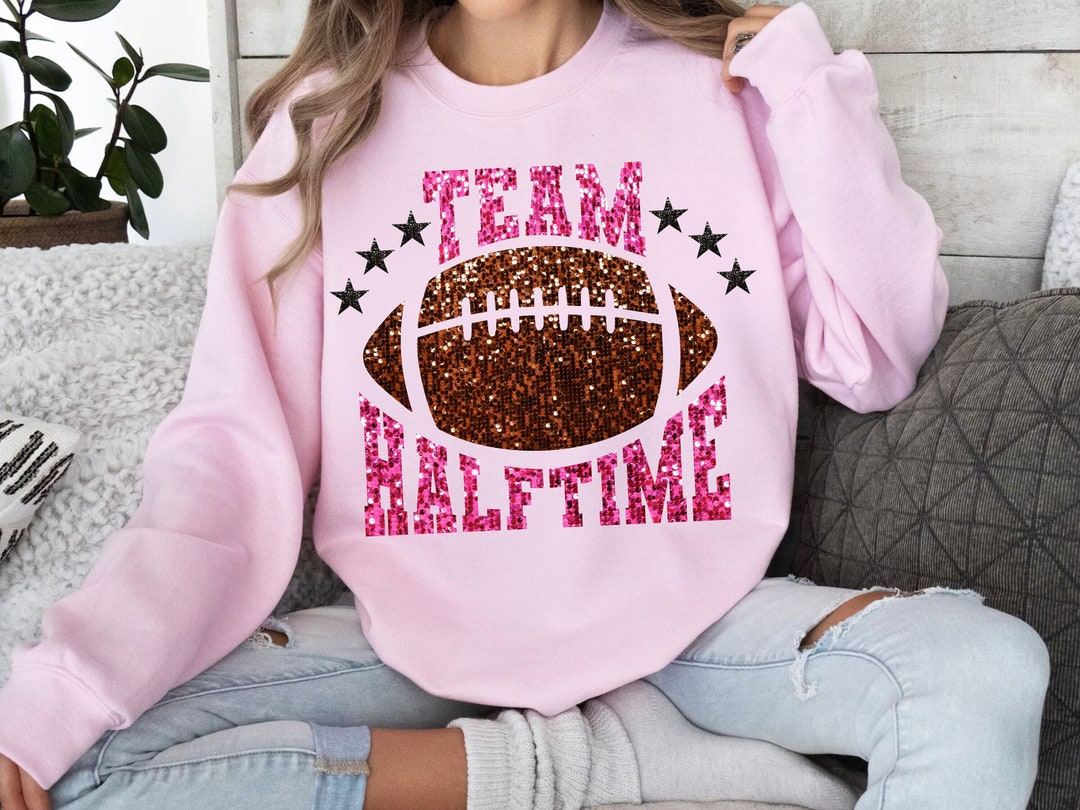 Team Halftime Sparkly Faux Sequins Superbowl Png, Game Day Shirt Design ...