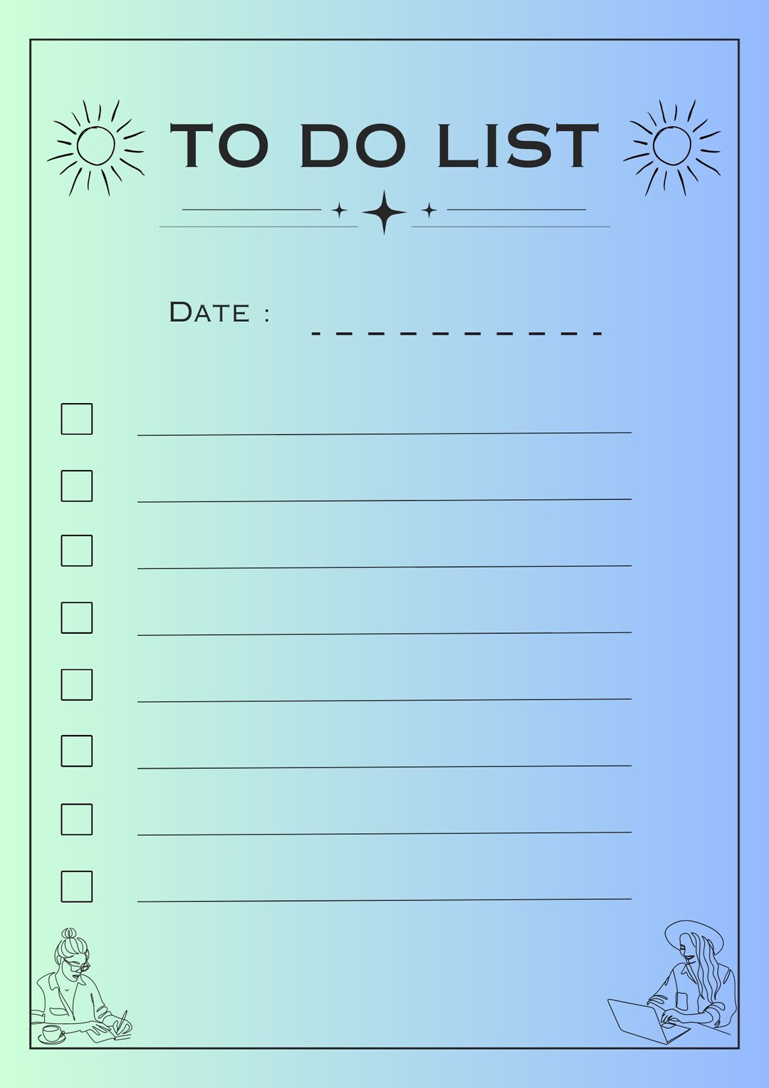 To Do List, Printable, Task List, Planner, Motivating, Checklist, PDF ...