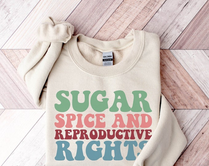 Sugar Spice and Reproductive Rights Sweatshirt,feminist Hoodie ,womens ...