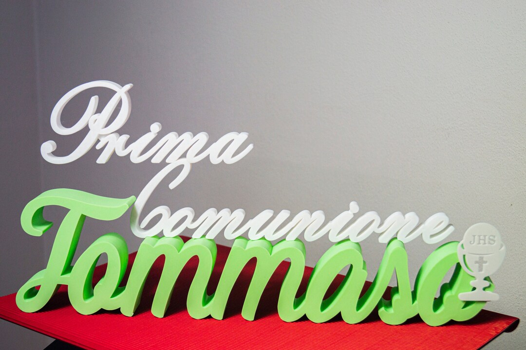 Prima Comunione/holy Communion Custom 3D Name Decorations (baptism ...