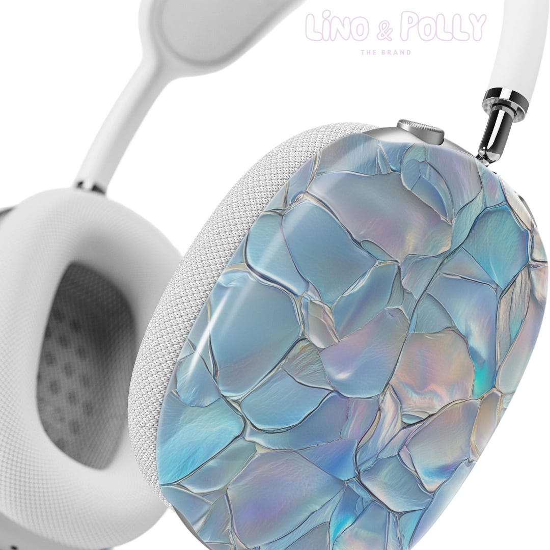 AirPod Max Cases, Blue Mother of Pearl Texture, Protective Cover ...