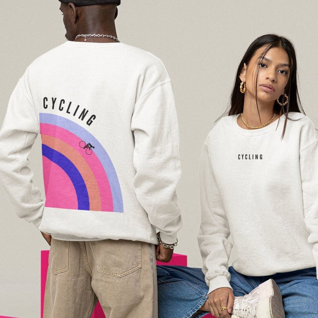 Colorful CYCLING Sweater, Cycling Sweatshirt, Cycling Gift Unisex ...