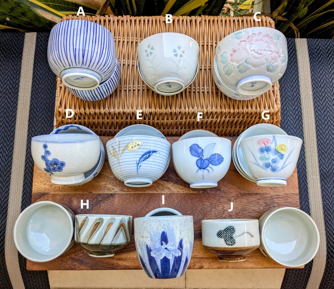 Choose Your Set of Vintage Japanese Tea Cups - Handmade Vintage ...