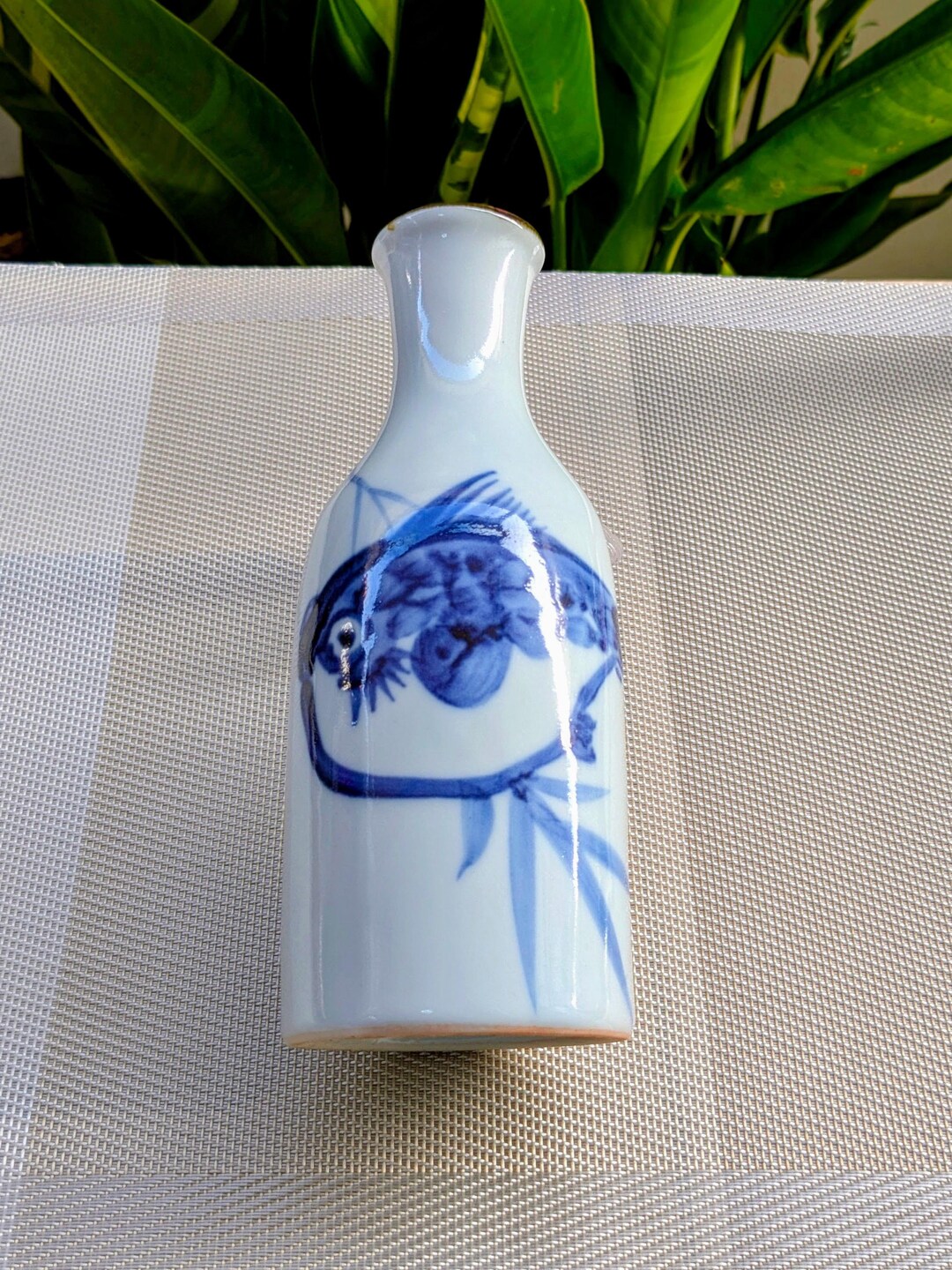 Pufferfish Sake Bottle - Japanese Vintage Handpainted Vase - Made in ...