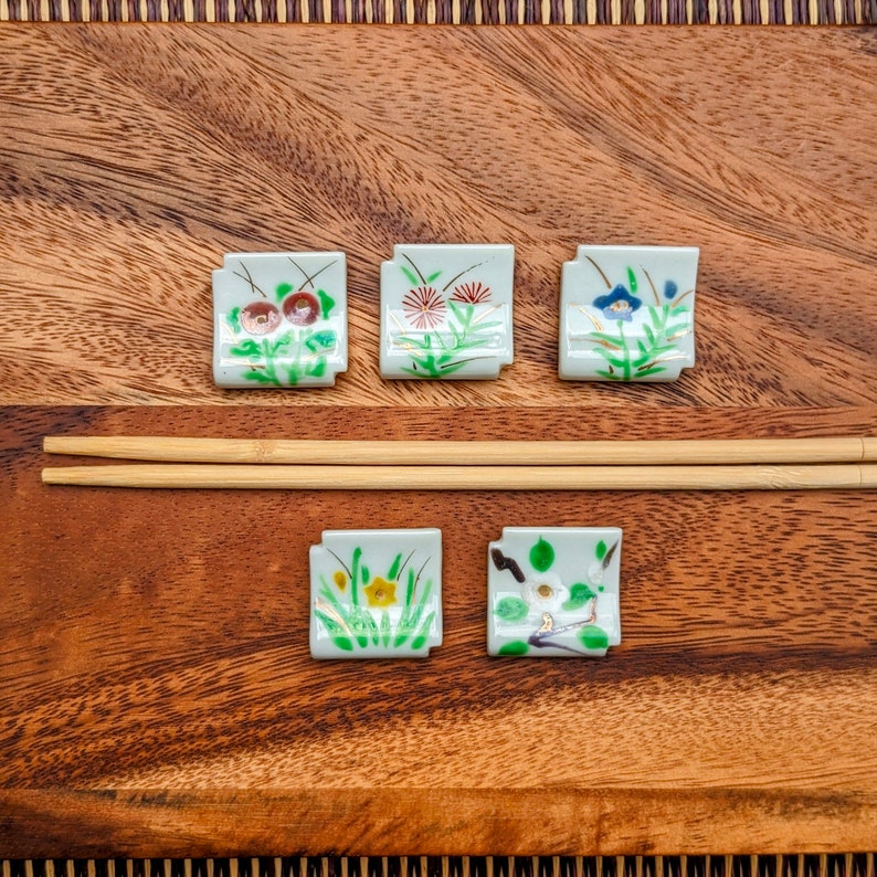Choose Your Chopstic Rest Set Handmade Japanese Vintage Chopstick ...