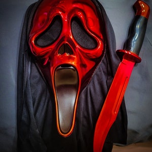 Red Mirror Scream Ghostface Mask - Etsy
