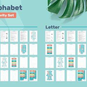 Learn English Alphabet Activity Printable Set, Montessori Homeschool ...