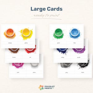 Montessori Color Flashcards for Kids - Printable Homeschool Resource ...
