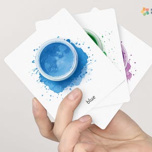 Montessori Color Flashcards for Kids Printable Homeschool Resource ...