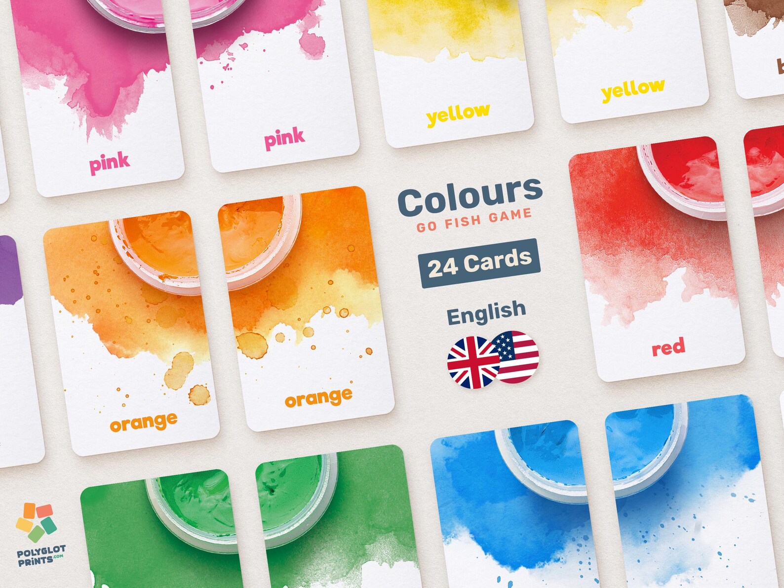 Engaging Color Activity Kids' Card Game Homeschool Educational Resource ...