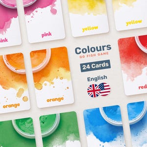 Engaging Color Activity Kids' Card Game Homeschool Educational Resource ...