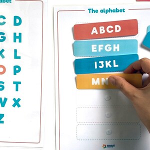 Learn English Alphabet Activity Printable Set, Montessori Homeschool ...